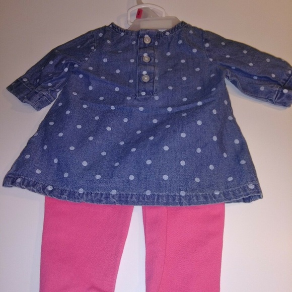 Carter's | Matching Sets | Carters Toddler Girl Denim Pink Pant Set 3 ...
